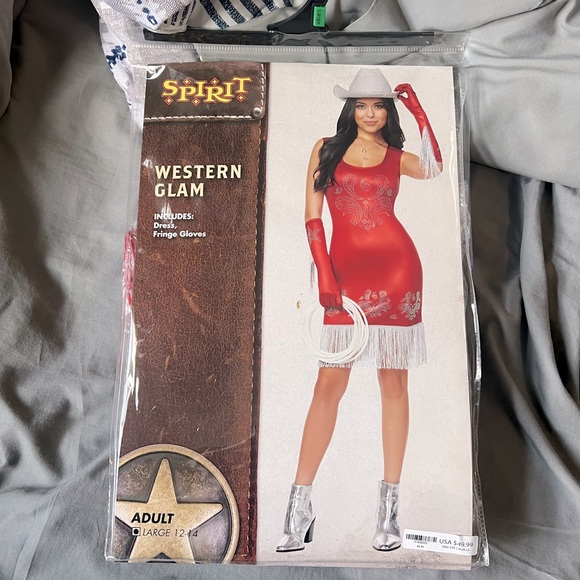 Spirit | Dresses | Spirit Halloween Western Glam Cowgirl Costume | Poshmark